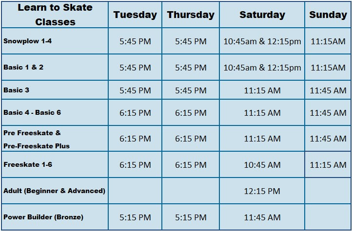 Learn to Skate info - Sugarland Ice